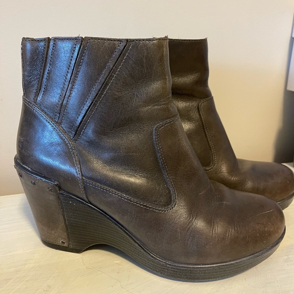 Dansko | Shoes | Dansko Wedge Ankle Boots Size 38 | Poshmark